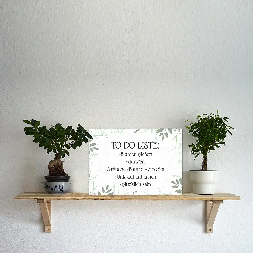 Preisvergleich für Schild green frame mit Wunschtext Format A4, aus ...