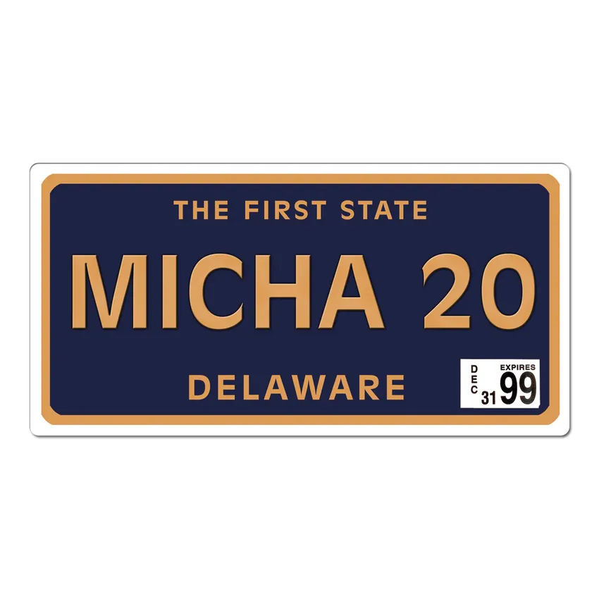Delaware - The First State - US-Nummernschild mit Wunschtext bedruckt ...