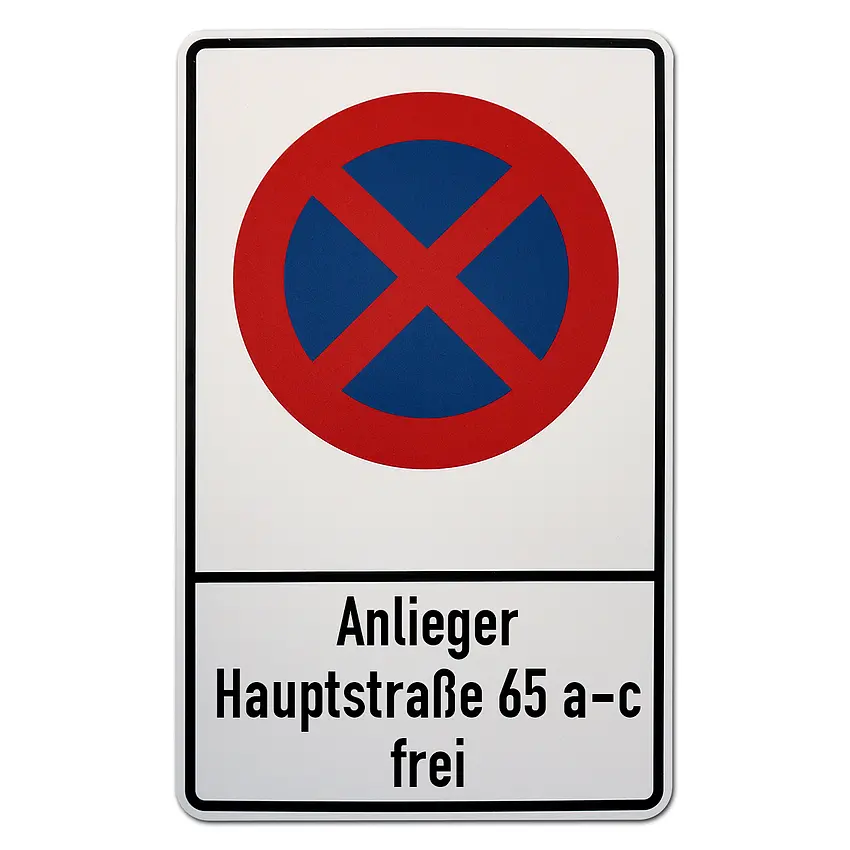 Halteverbotsschild mit Wunschtext - Schilder online kaufen