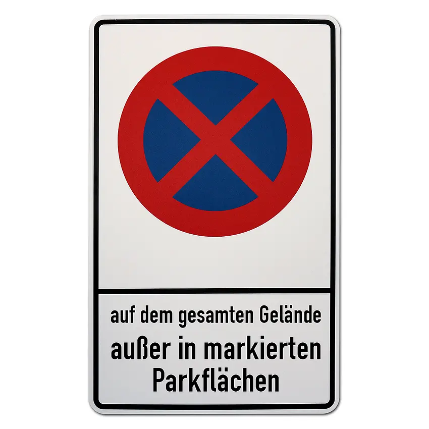Halteverbotsschild mit Wunschtext - Schilder online kaufen