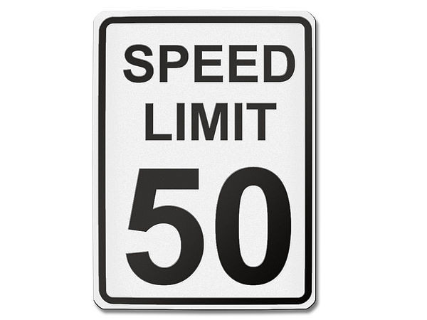 Verkehrszeichen USA - Speed limit 50 - 315 x 420 mm - Schilder online ...