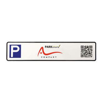 Parkplatzschild PARKsmart - mit Logo und QR-Code - Schilder online kaufen