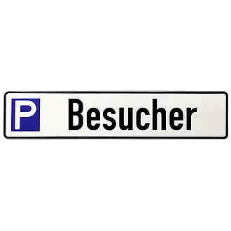 Schild aus Aluminium - Parkplatz für Besucher - Schilder online kaufen